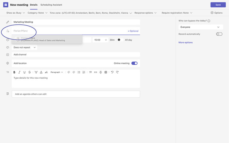 Microsoft Teams: External Participants in Meetings